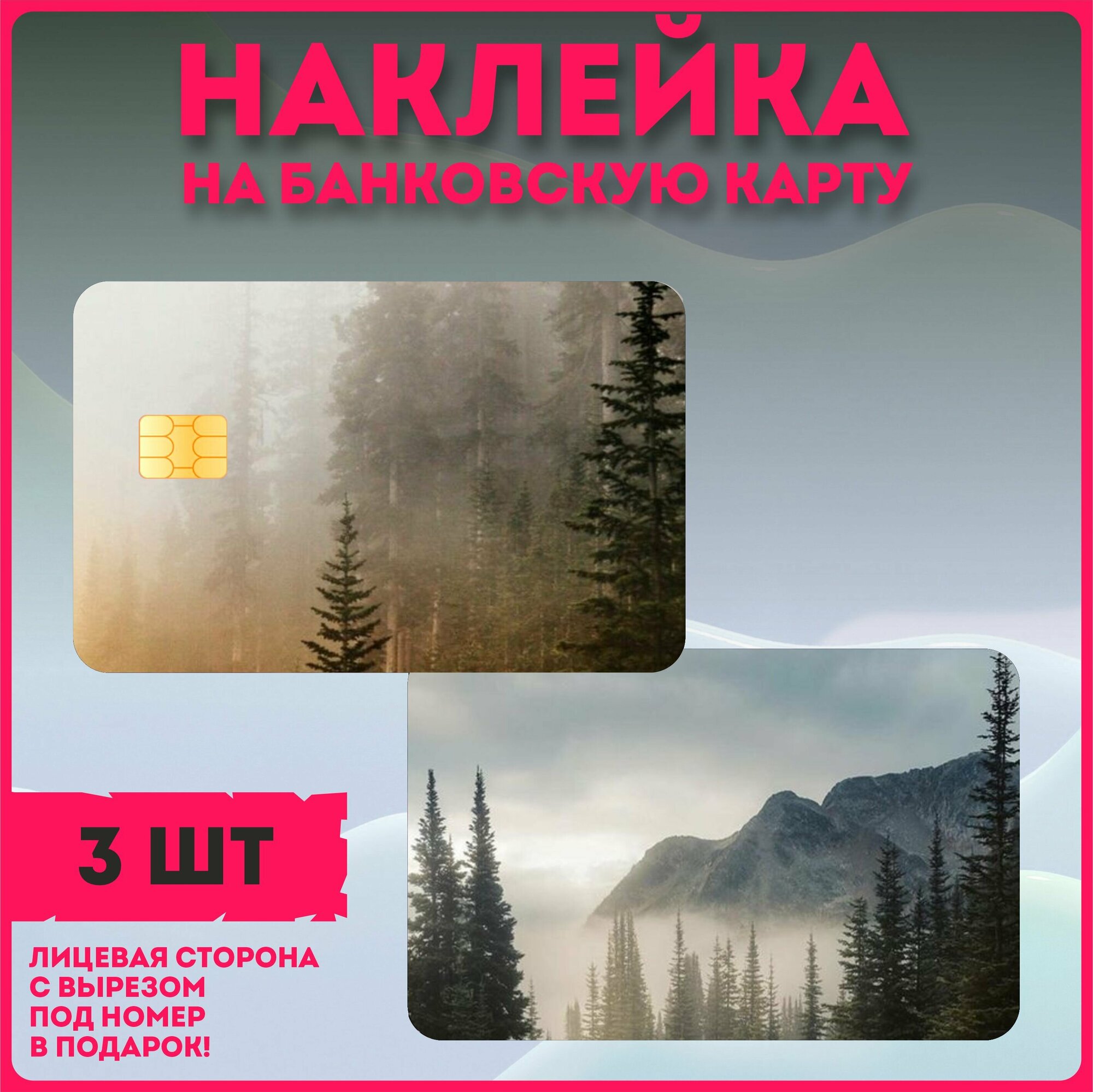 Наклейка на банковскую карту эстетика