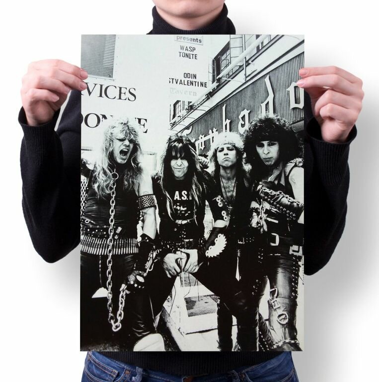 Плакат W.A.S.P, В. А. С. П №2, А3 (42-29 см)