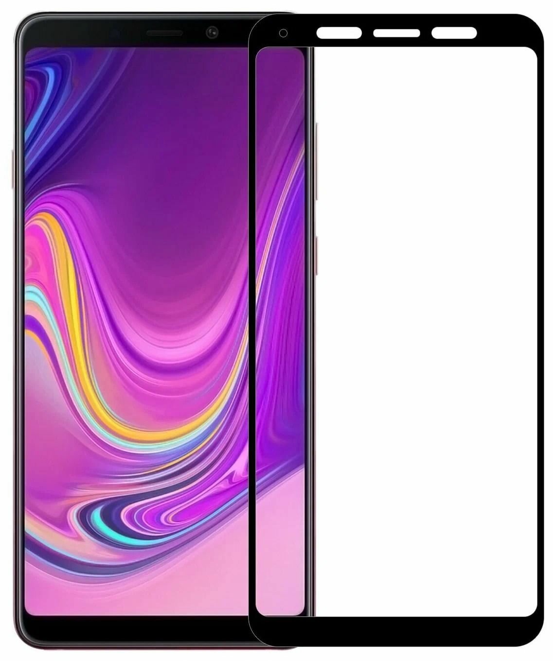 Защитное стекло 5d для Samsung Galaxy J4 Plus 2018, SM J415, J6 Plus 2018, SM J610, черное