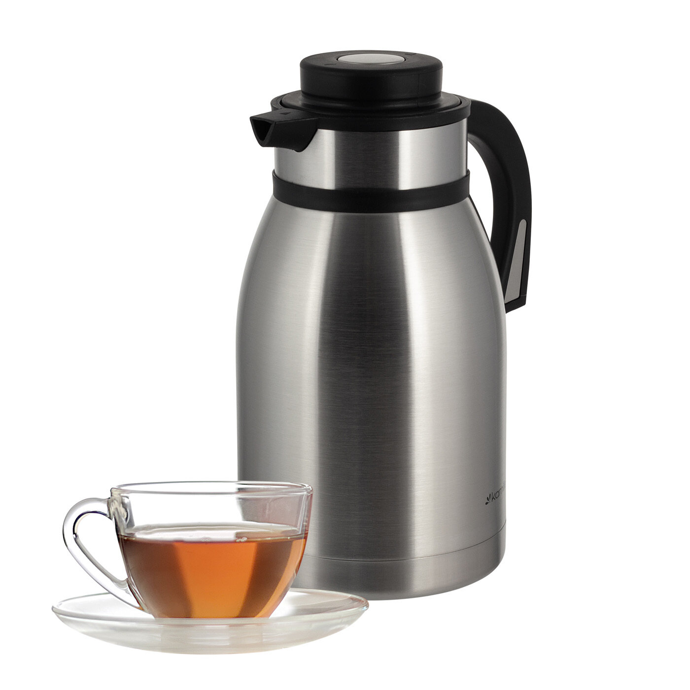 Термос конференция 2000 мл. Kamille KM 2222 из нержавеющей стали (серебристый)