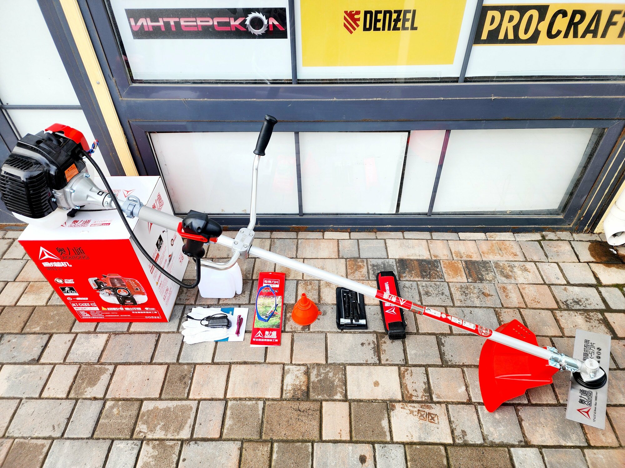 Триммер Aolitong ALT-C430T-ES бензиновый с электростартером, до 8500 об/мин