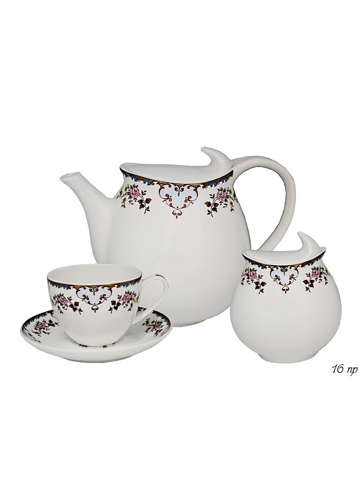 Чайный сервиз Lenardi, на 6 персон, из фарфора