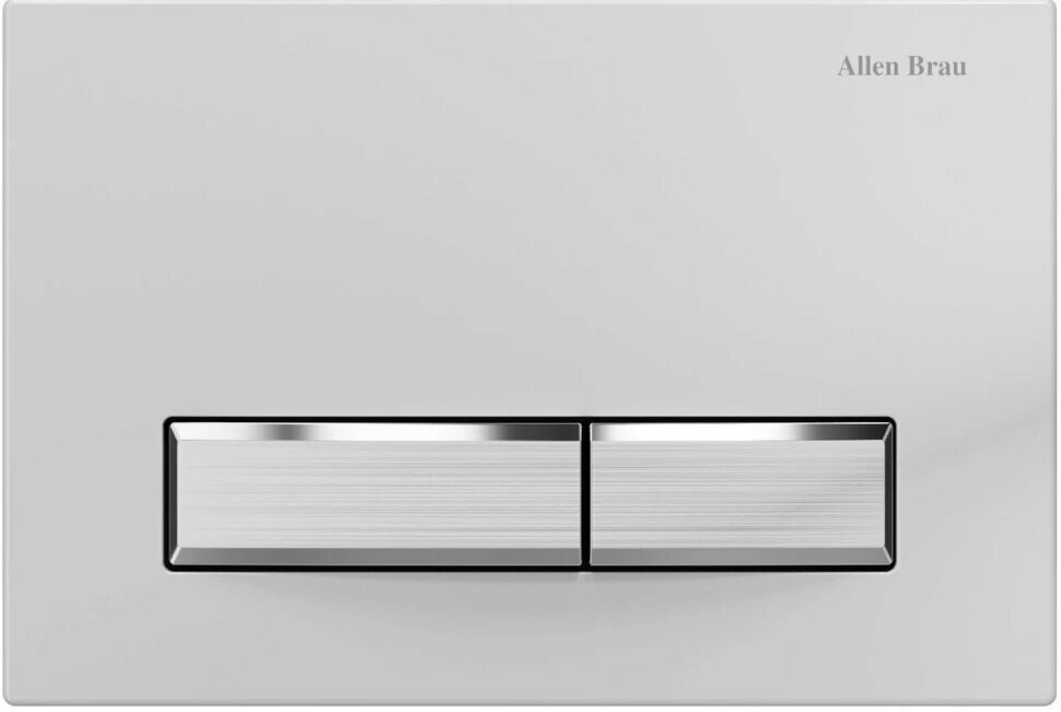 Кнопка смыва Allen Brau Fantasy 9.20004.20 для инсталляции, белый/нержавеющая сталь