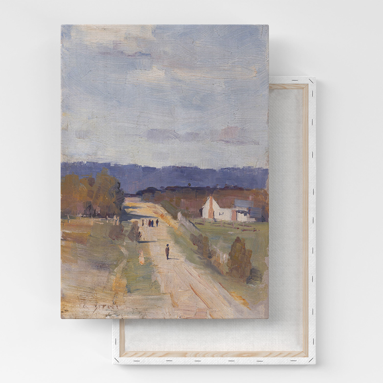 Картина на холсте, репродукция / Артур Стритон - A road to the ranges / Размер 40 x 53 см