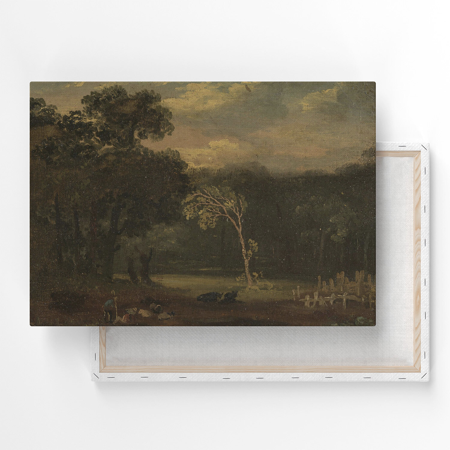 Картина на холсте, репродукция / Сэмюэл Палмер - Sketch from Nature in Sion Park / Размер 30 x 40 см