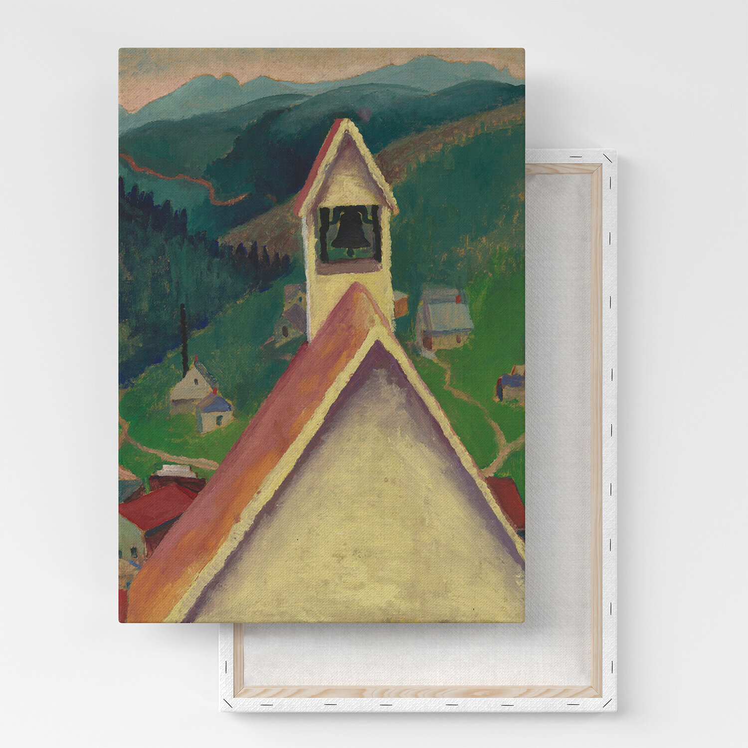 Картина на холсте, репродукция / ОКифф Джорджия - Church Bell, Ward, Colorado / Размер 80 x 106 см