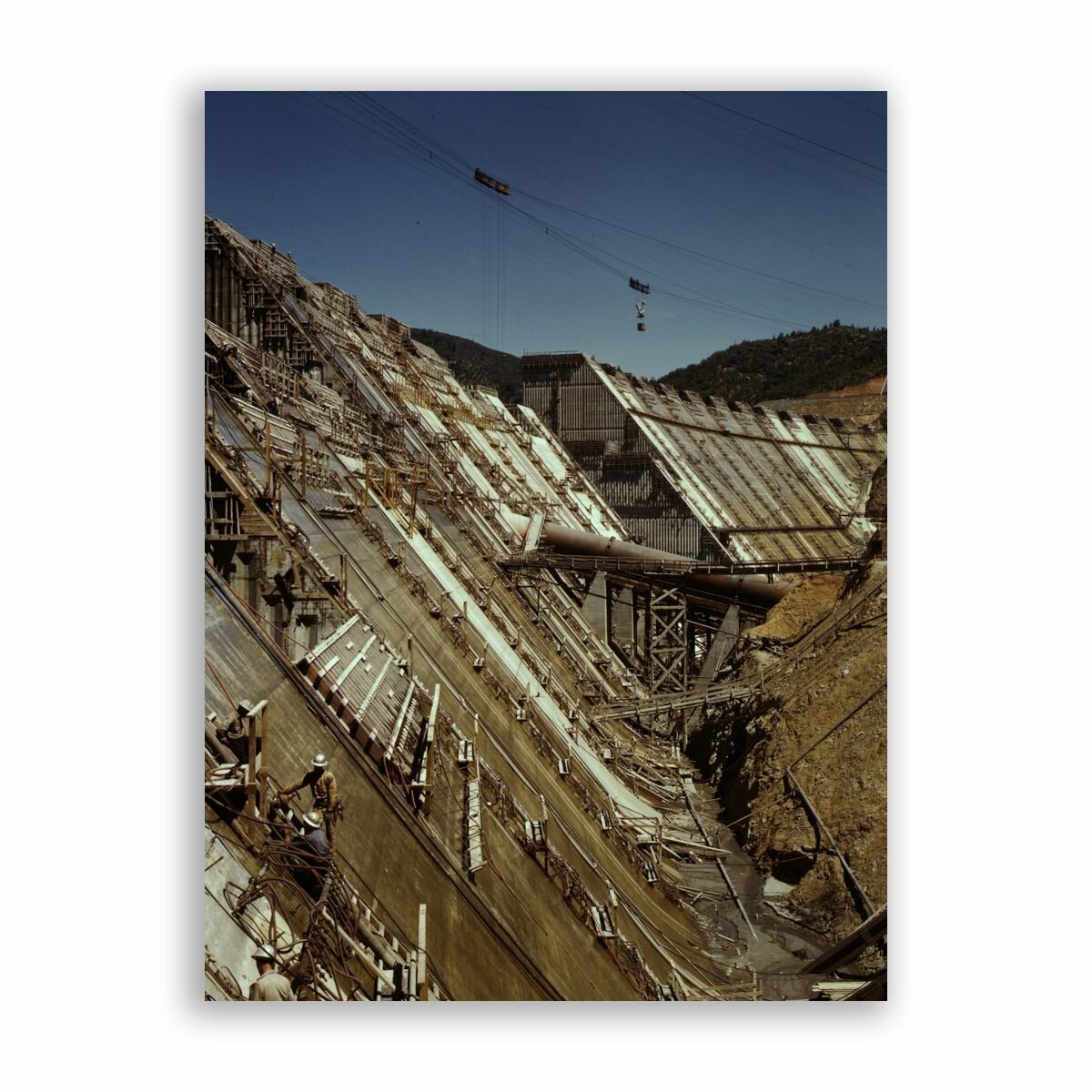 Постер, плакат на бумаге / Американские индустриальные ретро фотографии / Размер 30 x 40 см