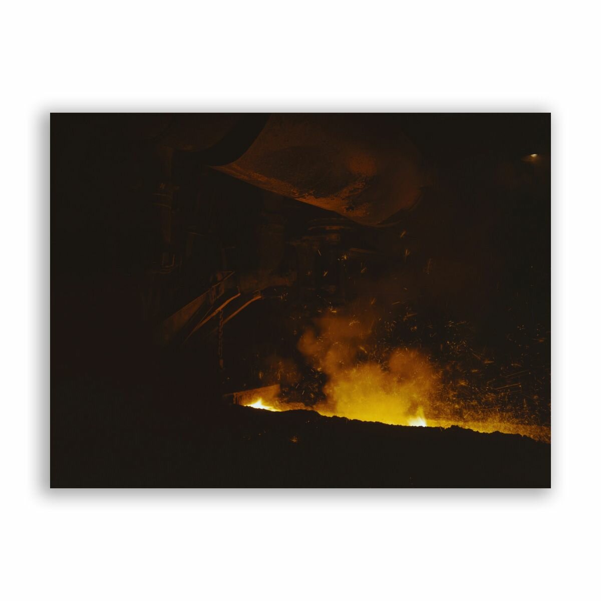 Постер, плакат на бумаге / Металлургические цеха 40-х годов / Размер 60 x 80 см