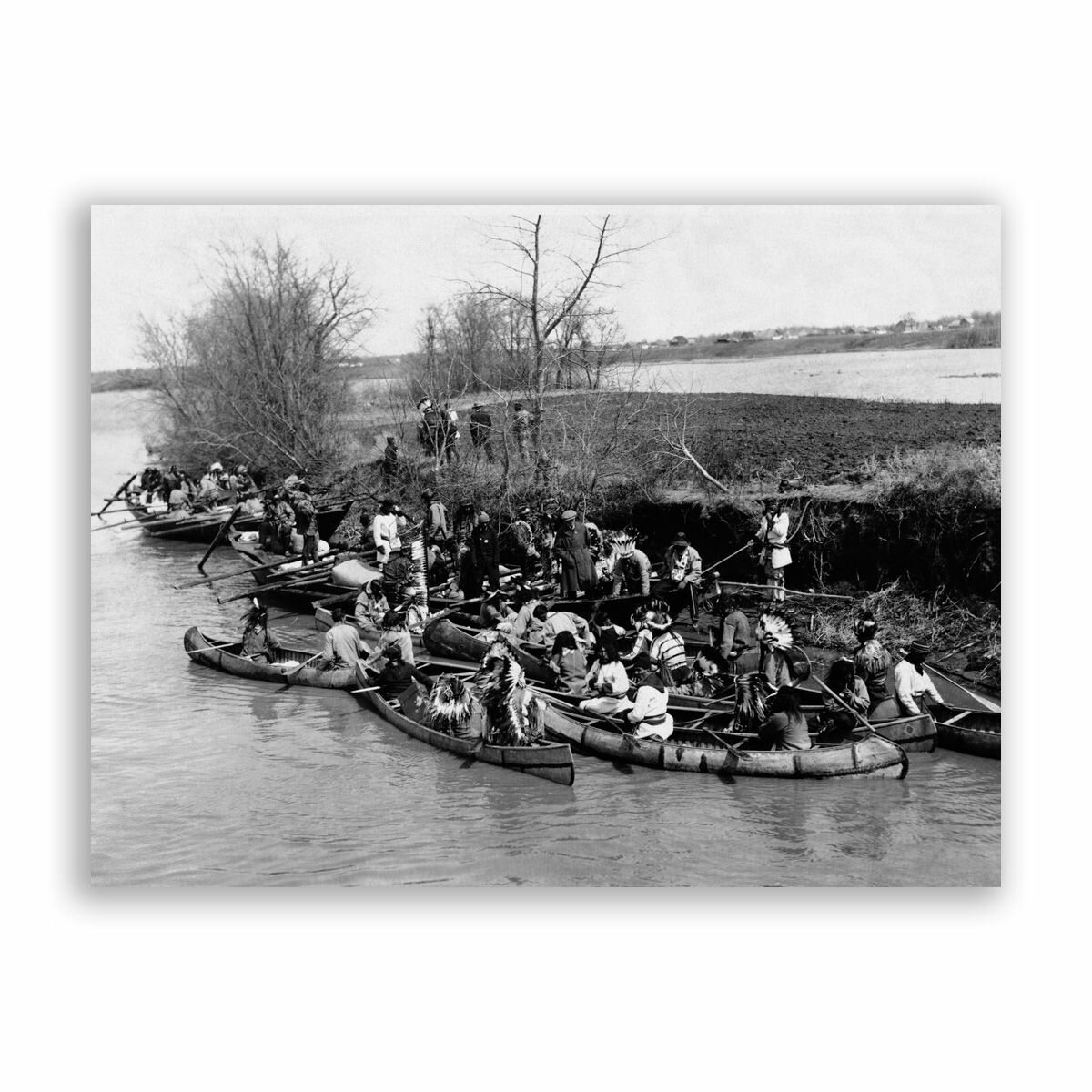 Постер, плакат на бумаге / Индейцы / Размер 30 x 40 см