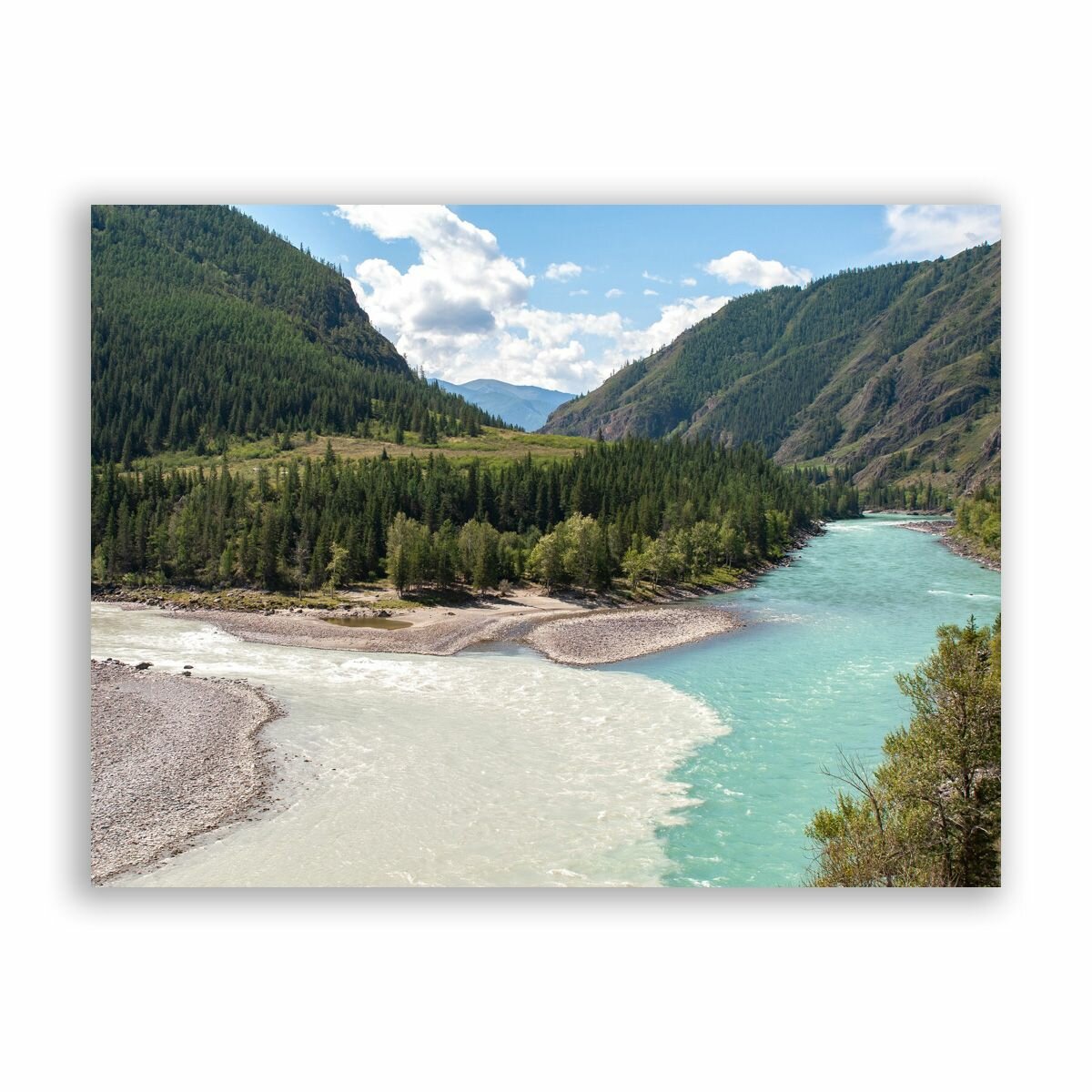 Постер, плакат на бумаге / Природа России - Пейзаж / Размер 80 x 106 см