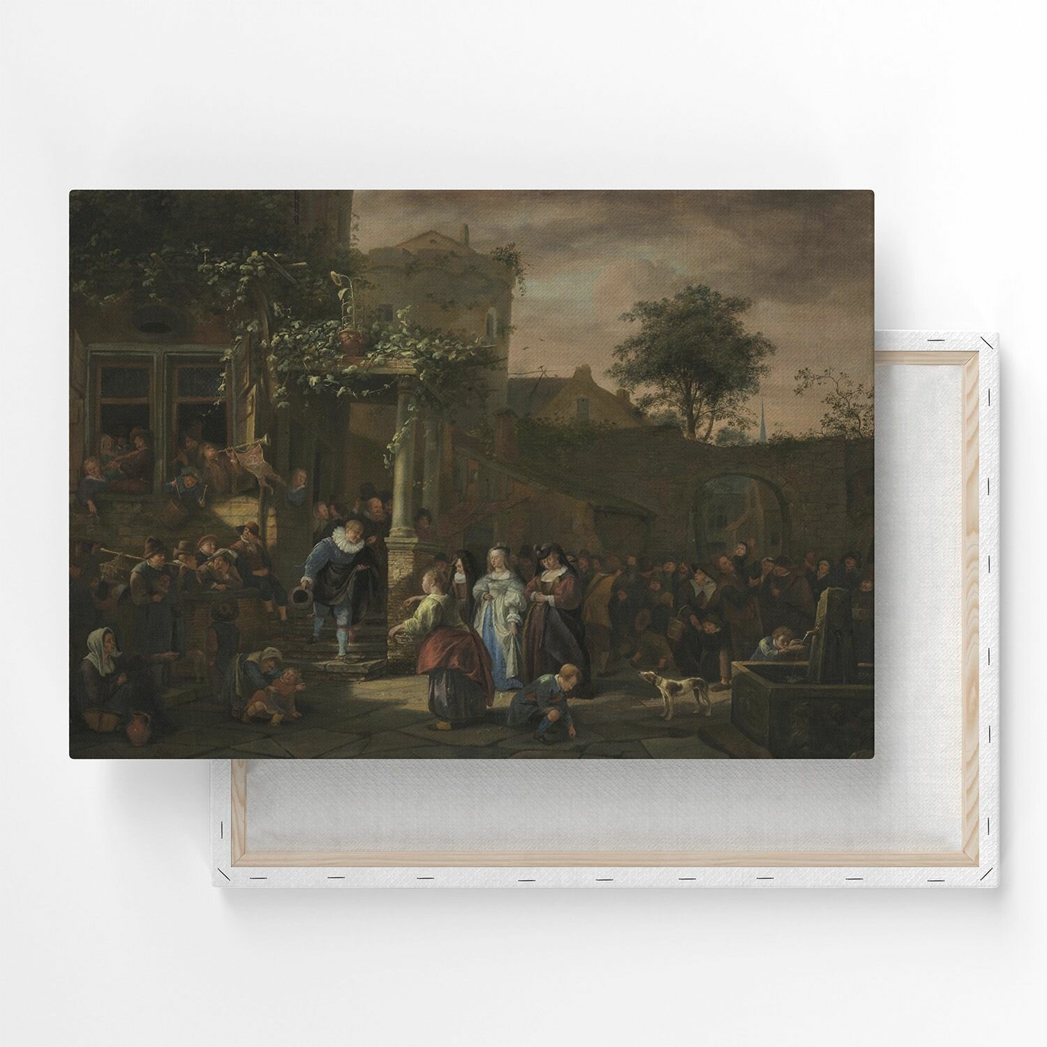 Картина на холсте, репродукция / Ян Стен - The Village Wedding / Размер 40 x 53 см