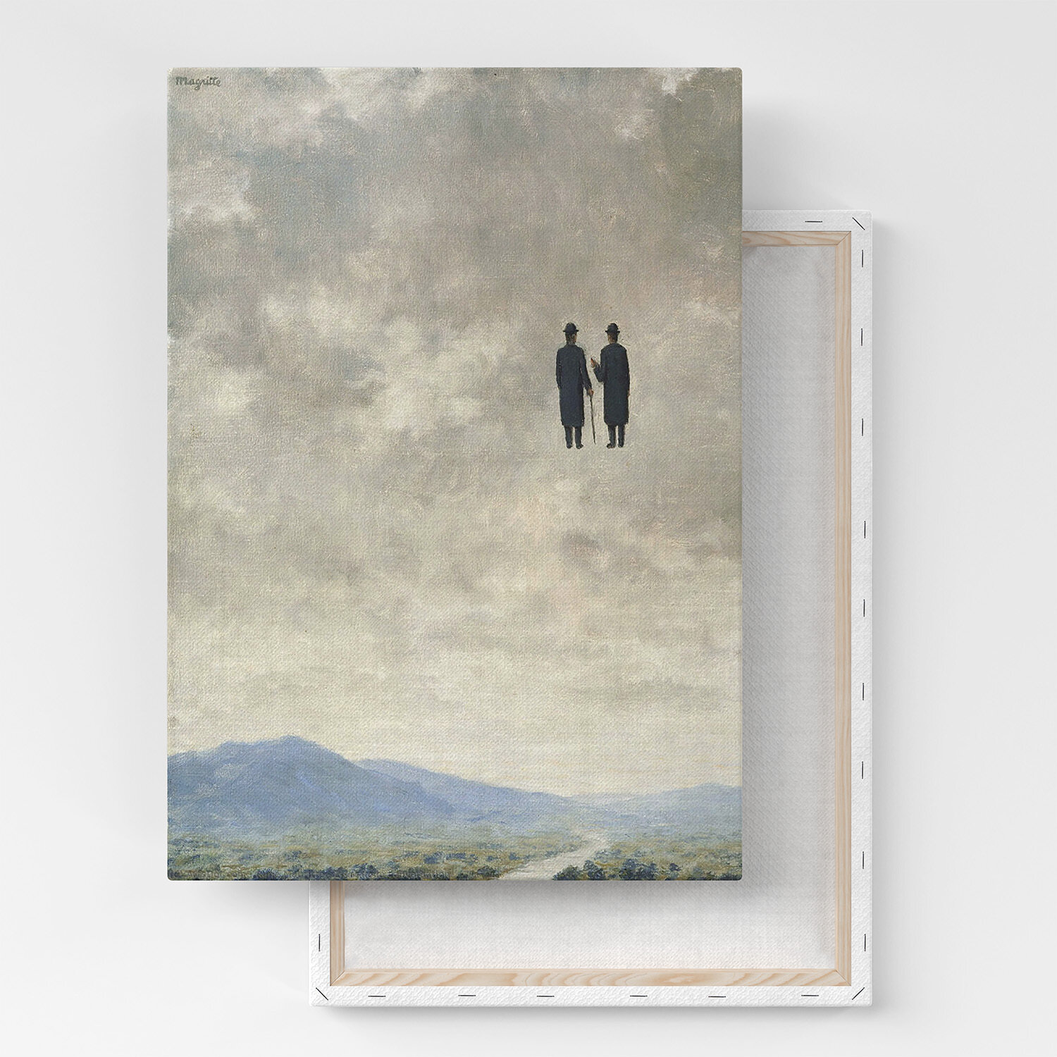 Картина на холсте, репродукция / Магритт Рене - Искусство беседы / Размер 80 x 106 см