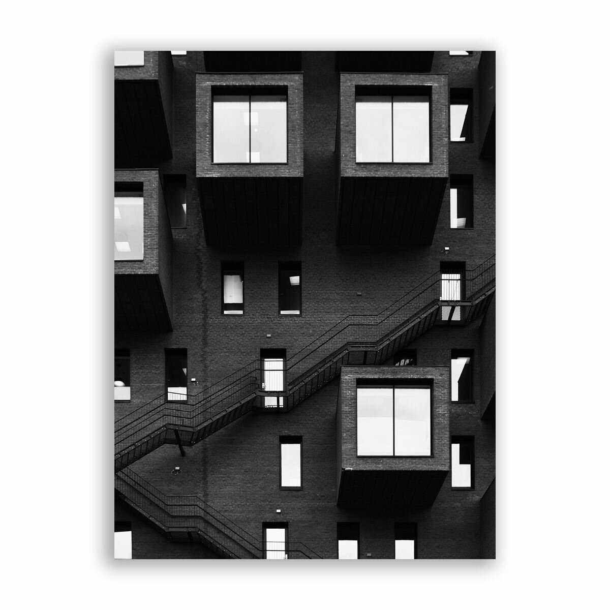 Постер, плакат на бумаге / Норвегия - Архитектура / Размер 30 x 40 см