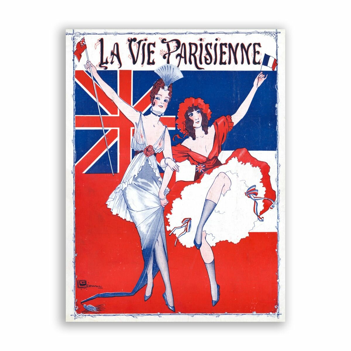 Постер на бумаге в стиле Пин-ап / La Vie Parisienne / Размер 30 x 40 см