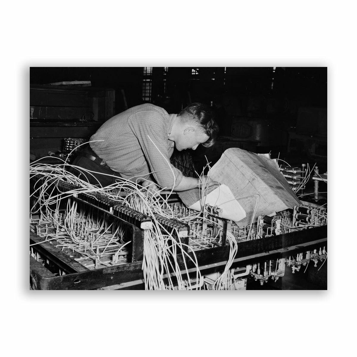 Советский постер, плакат на бумаге / Советские рабочие / Размер 30 x 40 см