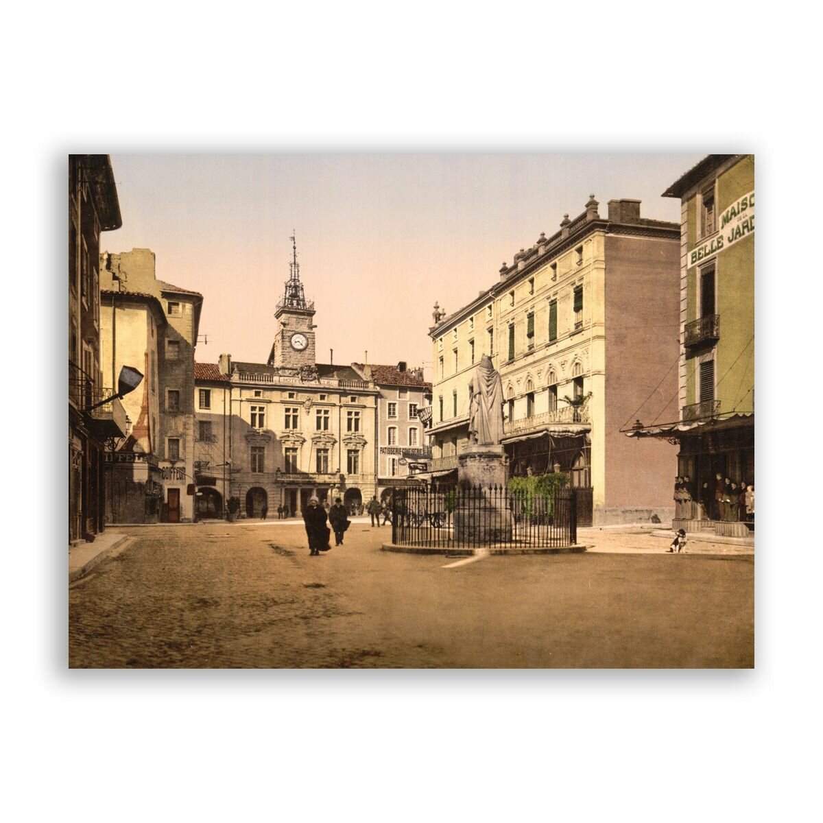 Постер, плакат на бумаге / Hotel de ville place, Orange, Provence, France / Размер 60 x 80 см