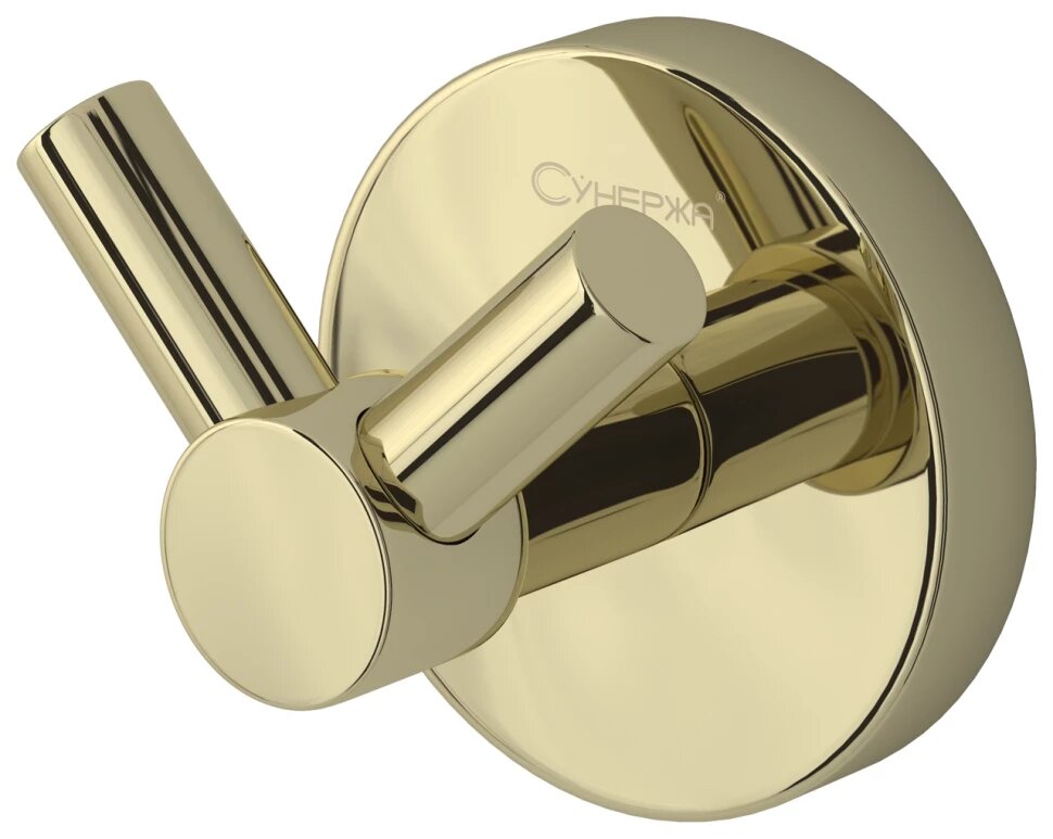 Крючок Сунержа Виктория 020-3007-0000 двойной, для ванны, шампань