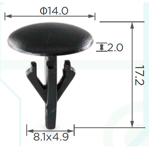 Клипса уплотнителя двери/капота/багажника (OEM: 91501SM4003) 773157