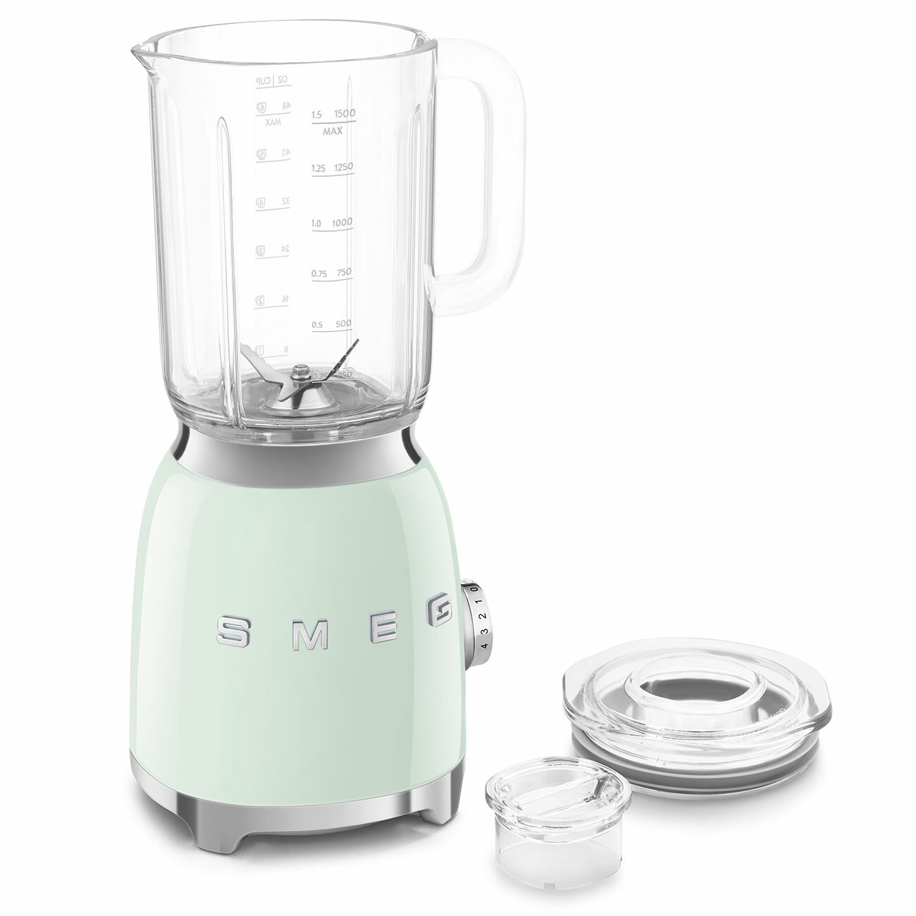 Блендер Smeg BLF03PGEU, мощность 800 Ватт, 4 скорости вращения, защита от перегрузки двигателя — фото 1