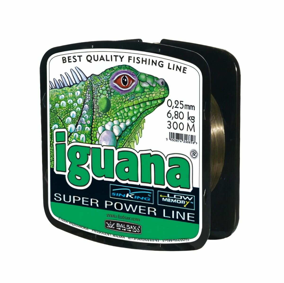 Леска рыболовная BALSAX IGUANA 0.25 мм 300 метров, для рыбалки, для фидерной ловли, для карповой ловли