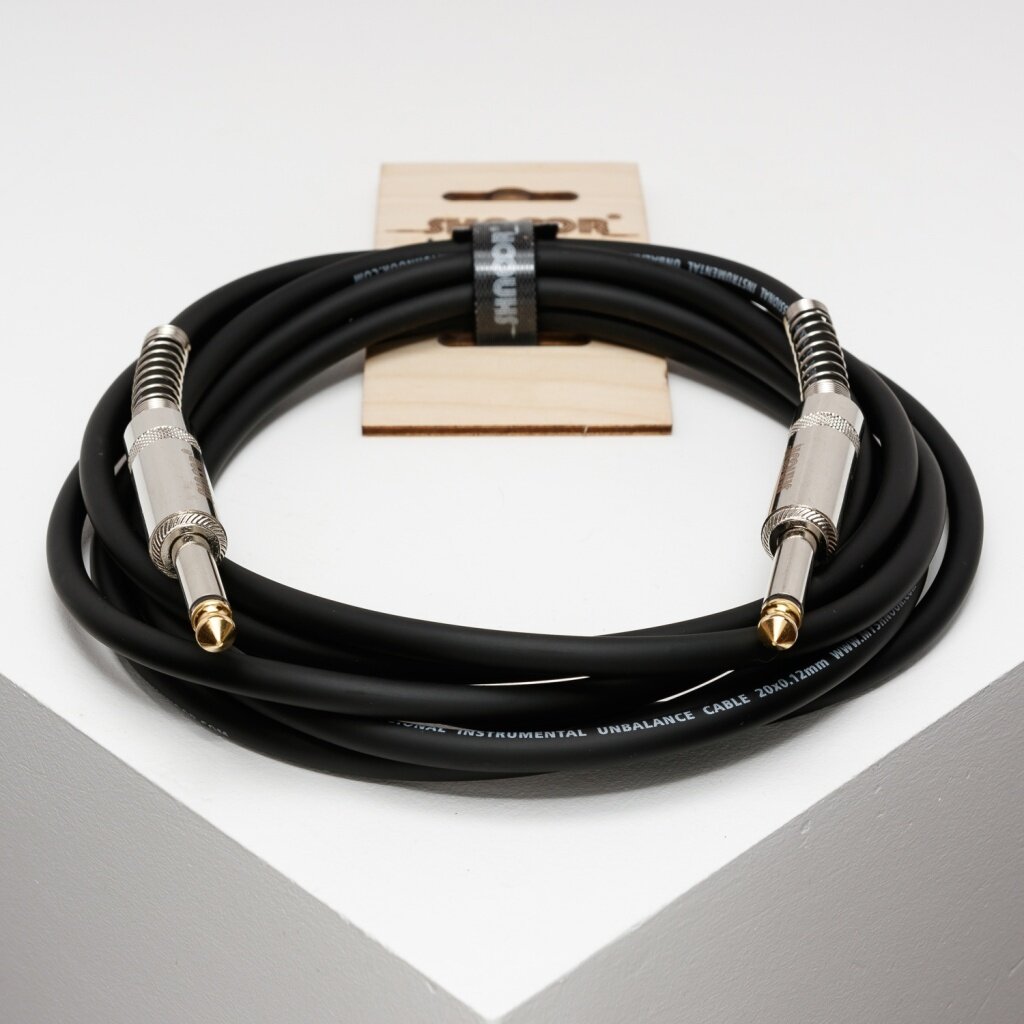 Кабель инструментальный, 6.35мм моно, 1м, SHNOOR IC124-JMeJMe-1m