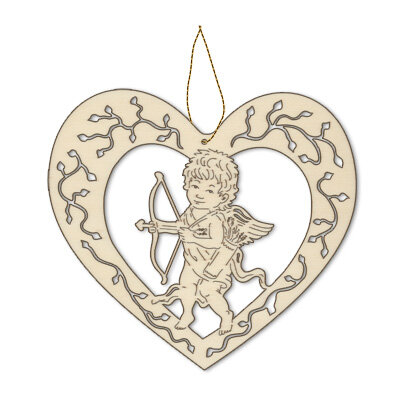 Mr. Carving AD-058-AZ09 Заготовка для декорирования ангел в сердце, фанера 15 мм