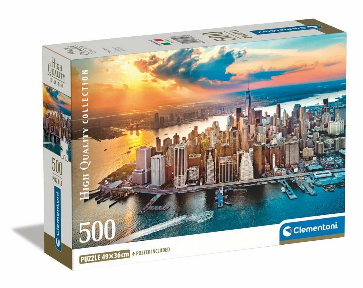 Пазл для взрослых Clementoni 500 деталей: Нью-Йорк