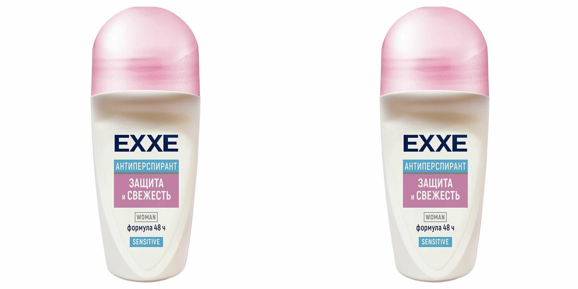 EXXE Женский дезодорант антиперспирант Sensitive Защита и свежесть, 50 мл, 2 шт
