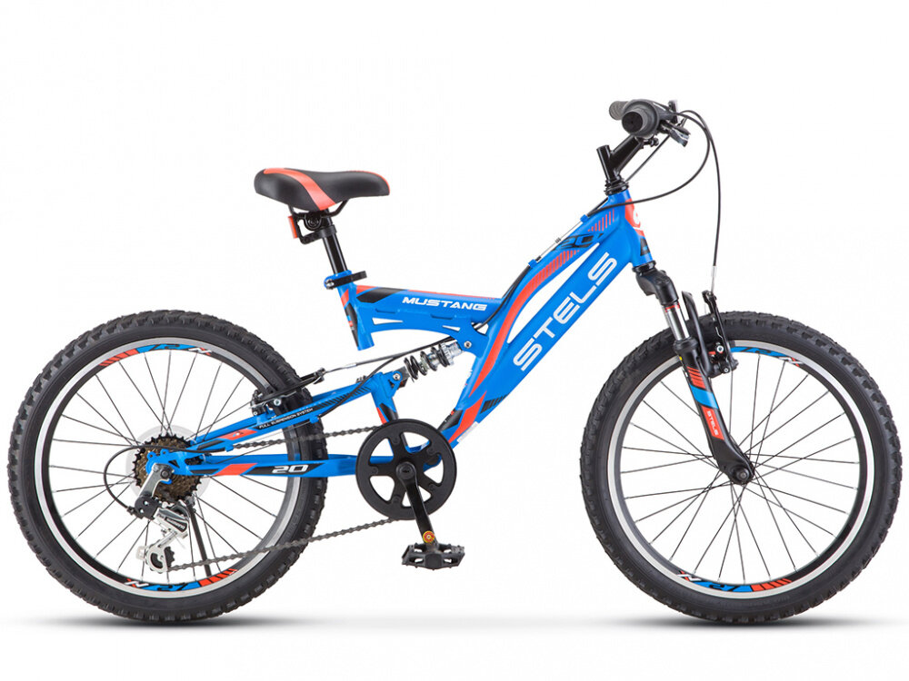 Велосипед Стелс Mustang V 20" м (рама 13", синий)
