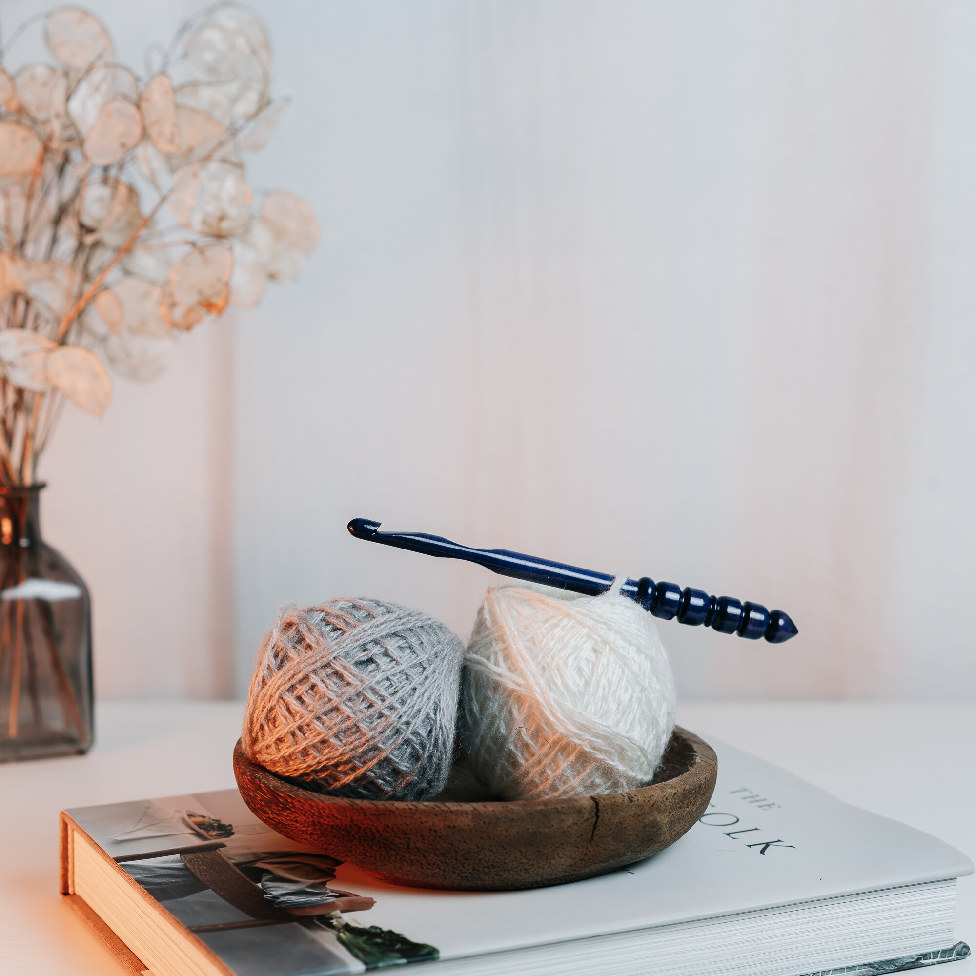 Деревянный крючок для вязания из древесины клена 8 мм. K347