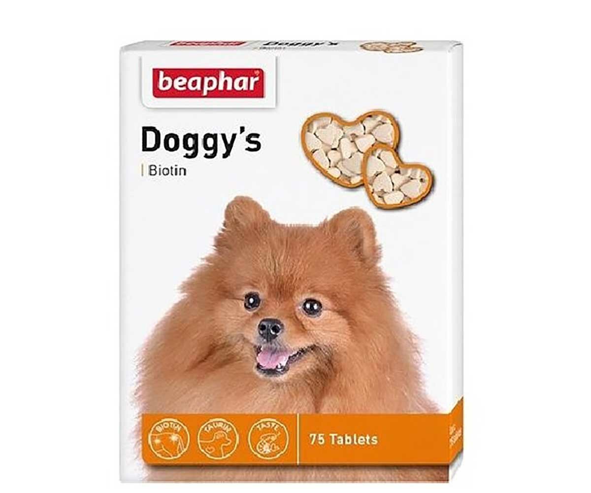 Витамины для собак Beaphar doggys biotin биотин 75шт 12507