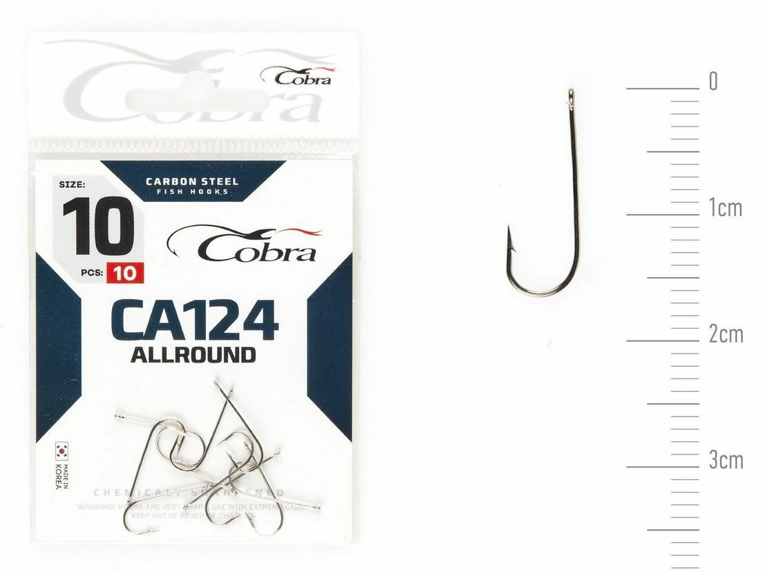 Крючки Cobra ALLROUND сер. CA124 разм. 010 20шт.