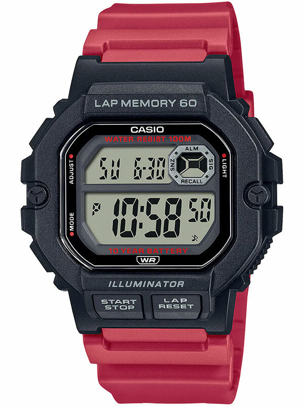 Наручные часы CASIO Collection, красный — фото 1