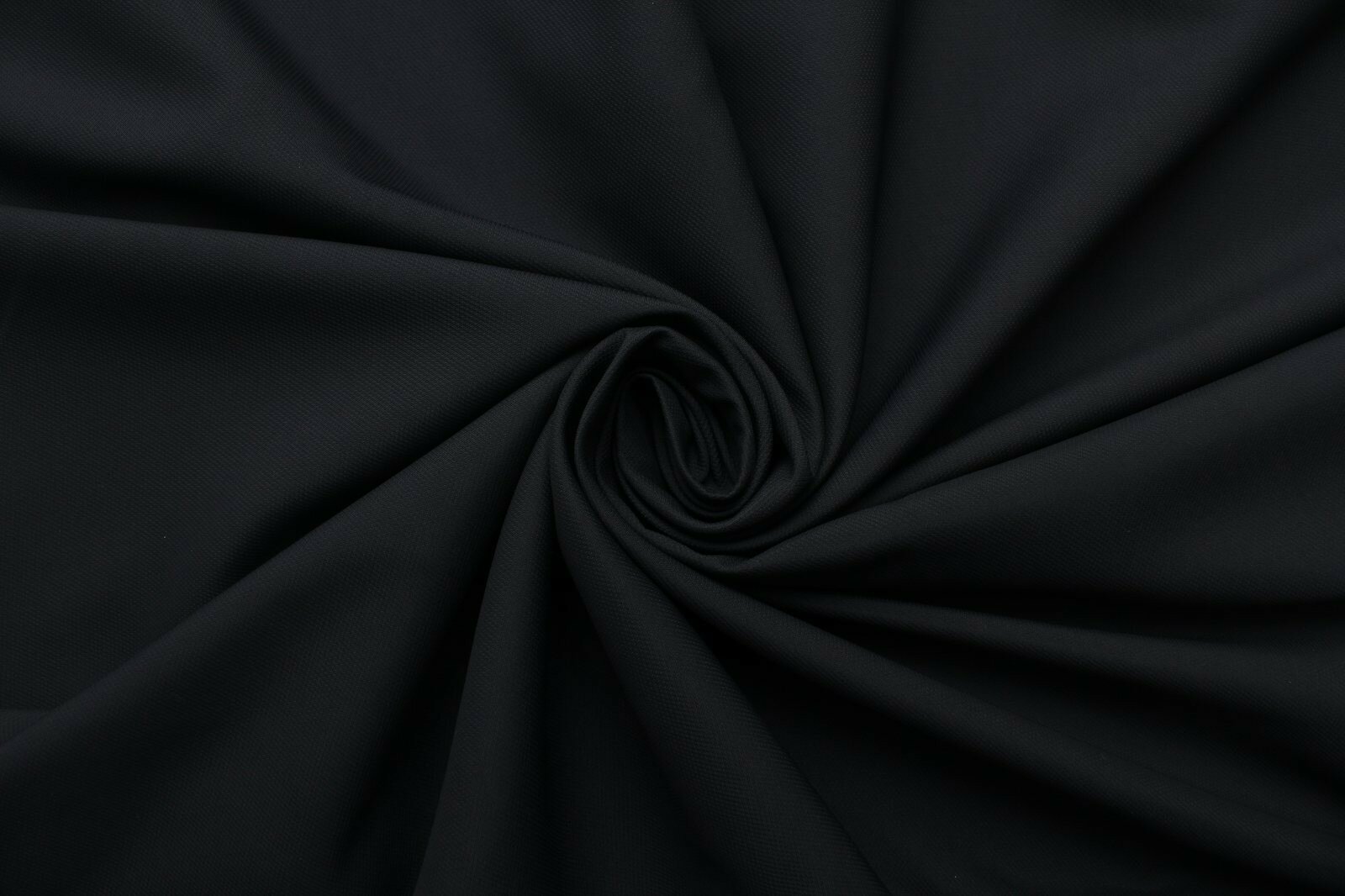 Ткань костюмная, двухсторонняя чёрно-графитовая, 460 г/пм, ш138см, 0,5 м