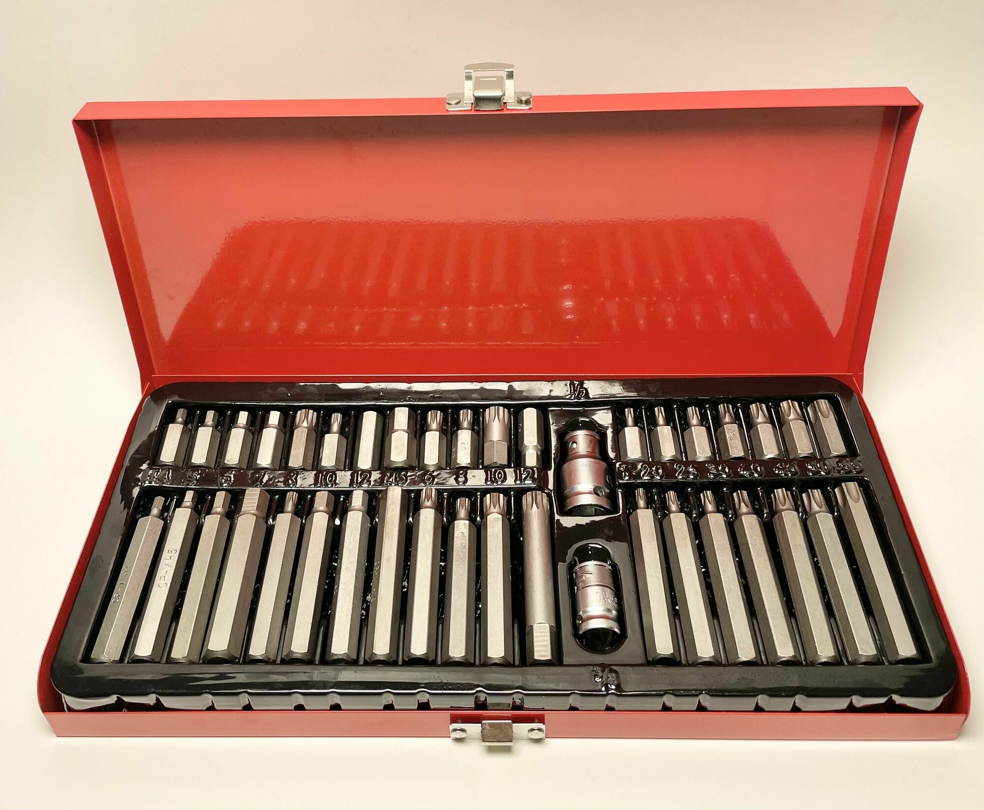 Комплект, Набор бит TORX, HEX, SPLINE в кейсе 40 шт
