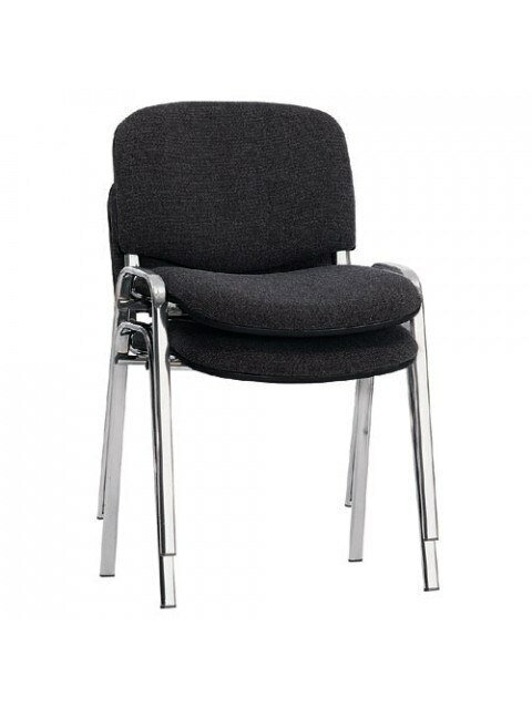 Стул офисный изо ISO chrome Ткань (2 шт), C11 черный