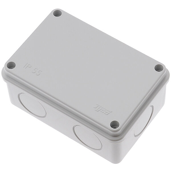 Коробка Тусо 67052 распаечная пластиковая без сальников 120х80х50мм IP55 серая (Рувинил) (4 шт. в комплекте)