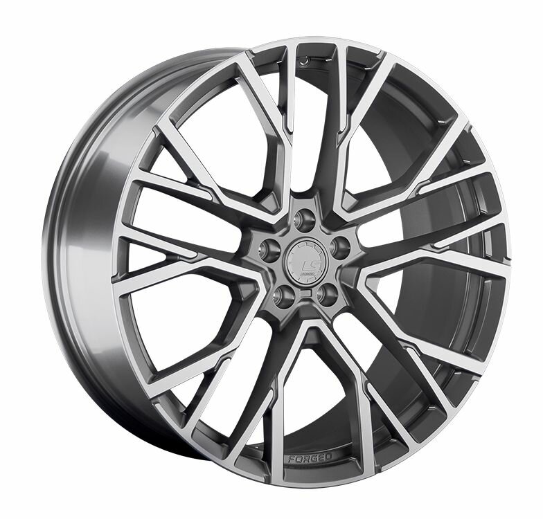 Колесный диск LS FORGED LS FG07 22x10.5" PCD5x112 ET43 D66.6 темно-серый матовый с полированными лучами