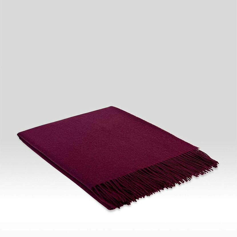 100% Cashmere Claret Плед