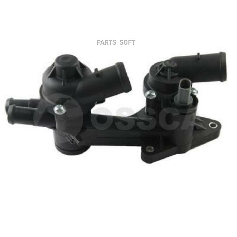 17226 OSSCA Корпус термостата в сборе / SEAT Ibiza, Cordoba, SKODA Fabia, Octavia, Roomster, Rapid, VW Polo, Jetta-IV 1.4/1.6 TSI, TFSI 07~