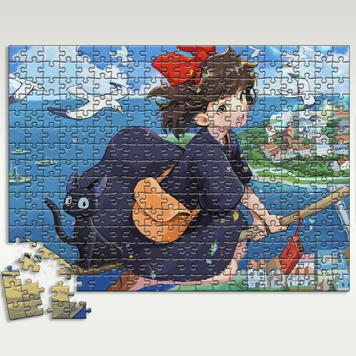 Пазл картонный А3: модель аниме Ведьмина Служба Доставки - 5764