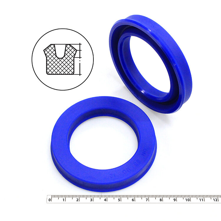 Манжета гидравлическая 55х80х12 (манжета цилиндра 80*55*12) тип UN PU (полиуретан)