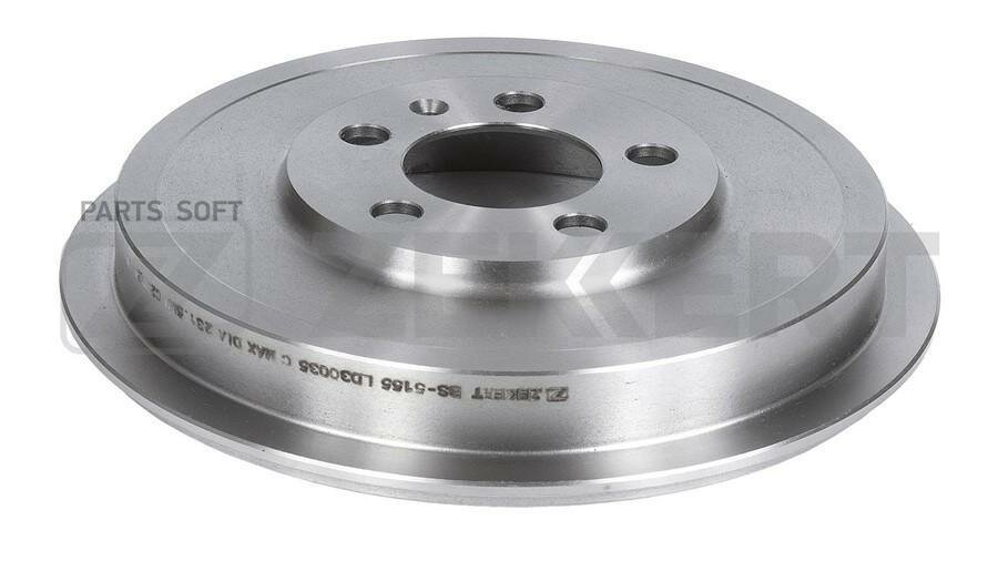 ZEKKERT BS-5155 Барабан торм. задн. Skoda Octavia (1U_ 1Z_) 96- Roomster (5J) 06- VW Polo V 09- ()