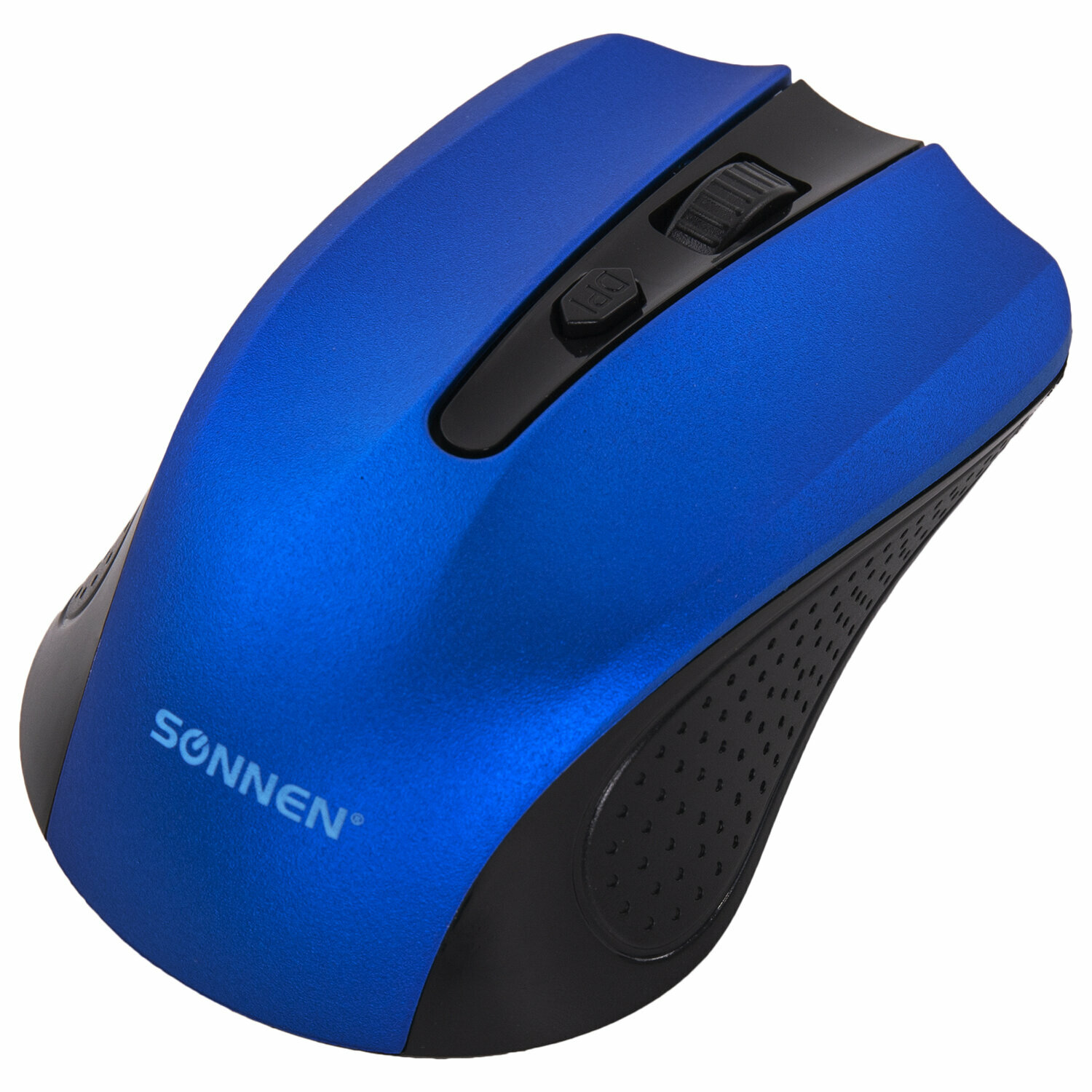 Упаковка 3 шт. Мышь беспроводная SONNEN V99, USB, 1000/1200/1600 dpi, 4 кнопки, оптическая, синяя, 513530