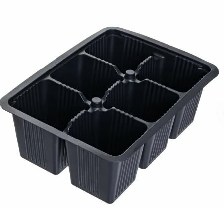 Кассета для рассады агроснабритейл , 6 ячеек, полистирол, 1 шт