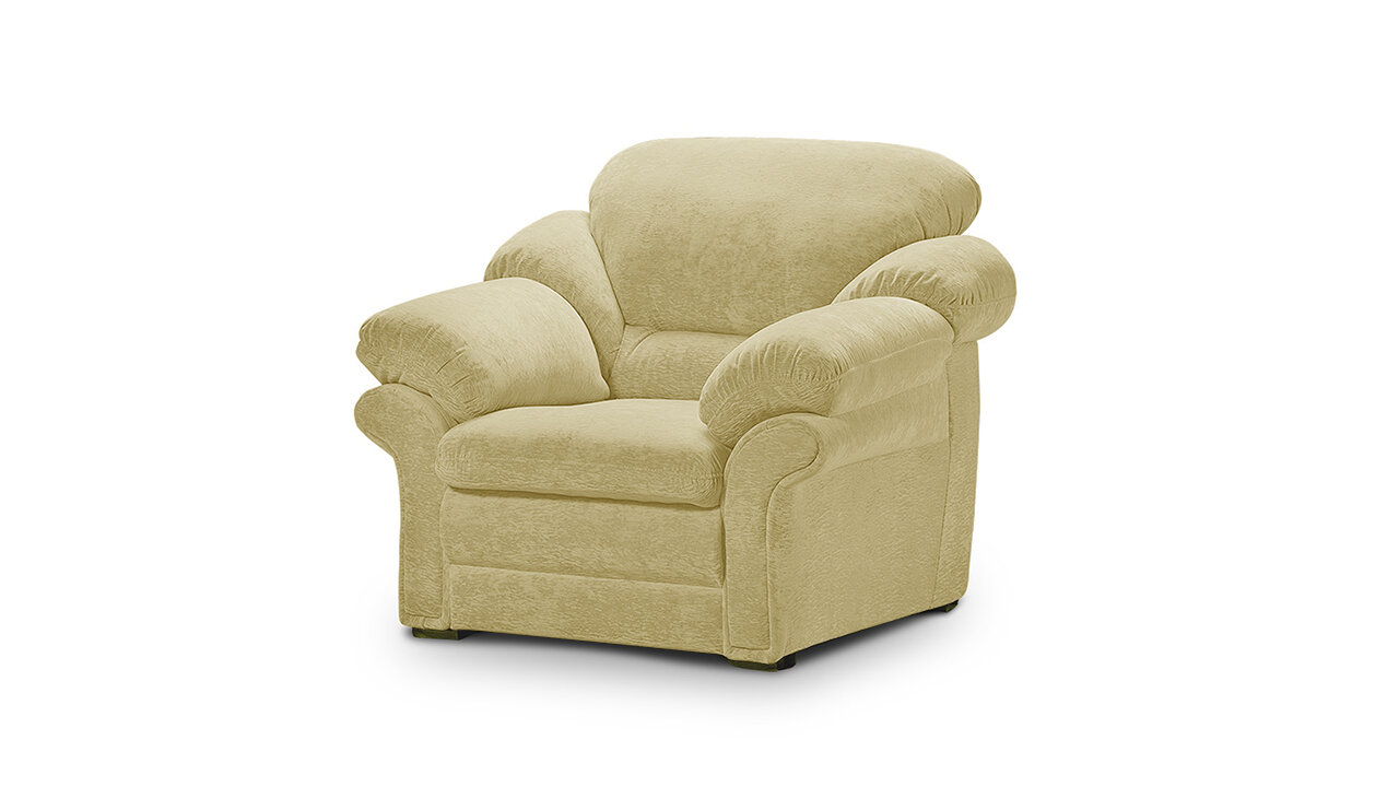 Кресло Нодус Vivaldi 34 NOW 122x104x98 см, коричневый Велюр, нераскладной Фиеста