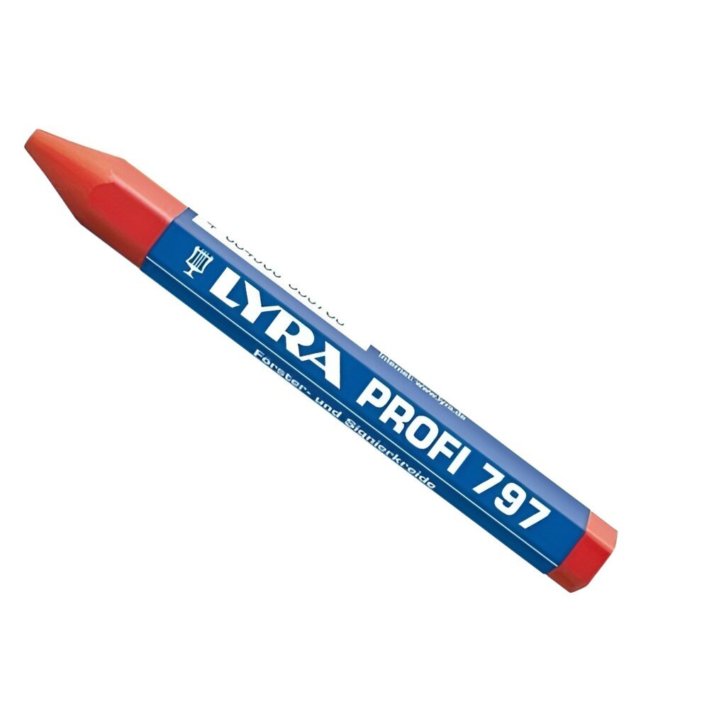 Мелок маркировочный Lyra для древесины 110мм, красный {L4870017} (1 шт)