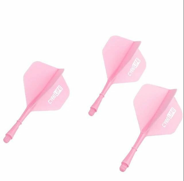 Оперение для дартса с хвостовиком литое, 3 шт. (без подарочной упаковки), розовый