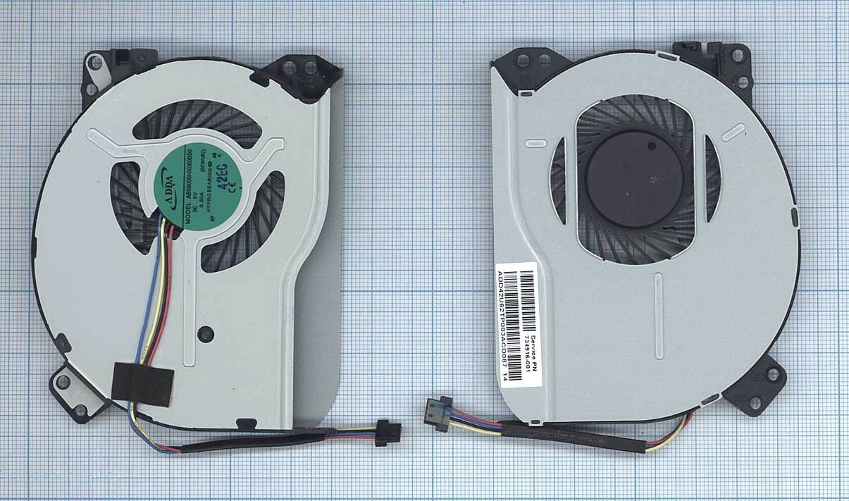 Вентилятор (кулер) для HP Envy TouchSmart 14 (4-pin)
