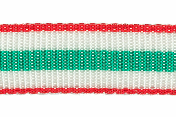 Стропа 30 мм 3713 (3075-3590) фасовка 5 х 2.5 м красный/белый/зеленый